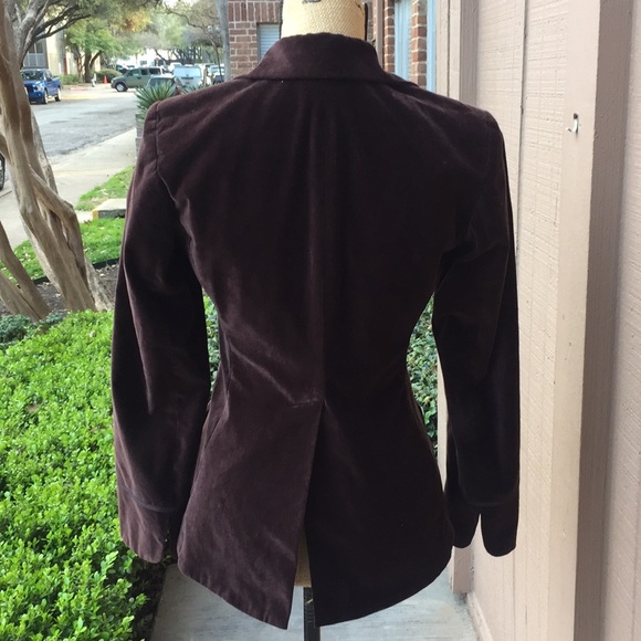 Max Studio | Jackets & Coats | Sz 6 Max Studio Brown Velvet Blazer Euc ...